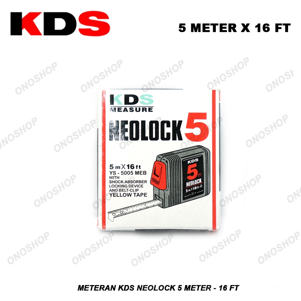 Jual Meteran KDS NEOLOCK 5 Meter - 16 ft | Shopee Indonesia