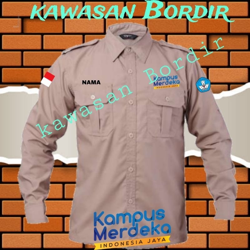 Jual Terbaru kemeja kampus merdeka seragam kampus merdeka pdh kampus ...