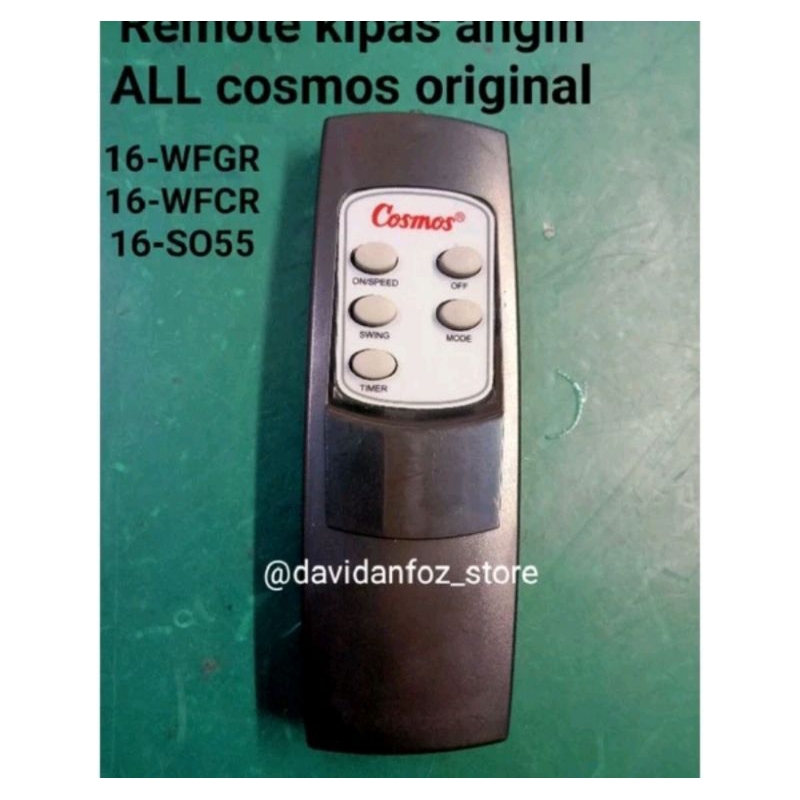 Jual Remote kipas angin 16-WFCR ,16-WFGR,16-S033R Cosmos original ...
