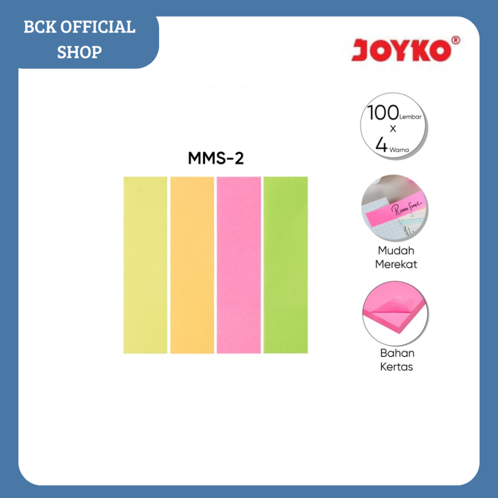 Jual Memo Stick / Sticky Note Joyko MMS-2 (SET) | Shopee Indonesia