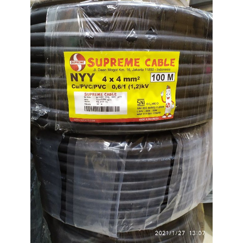 Jual Kabel NYY 4x4 mm Supreme | Shopee Indonesia