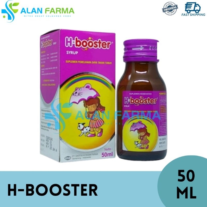 Jual H-Booster Sirup 50 mL | Sirup Daya Tahan Tubuh Anak | Shopee Indonesia
