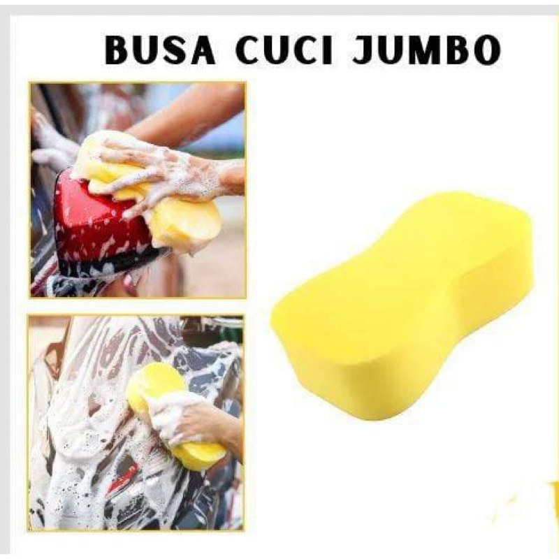Jual Sponge Busa Cuci Mobil Motor Jumbo | Shopee Indonesia
