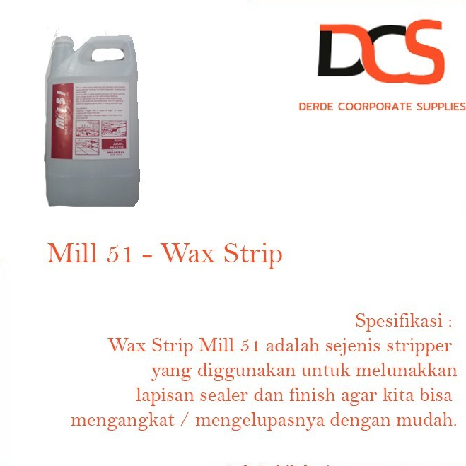 Jual Mill 51 - Wax Strip - Cairan Pelapis Lantai | Shopee Indonesia