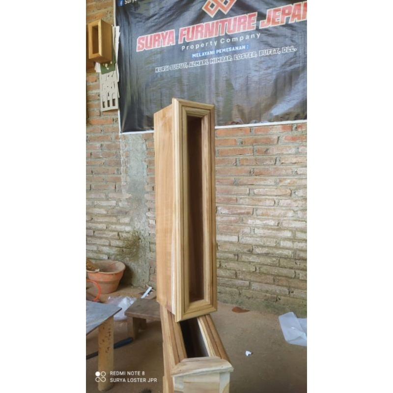 Jual LOSTER KAYU JATI UKURAN 40x10/50x10/70x15 | Shopee Indonesia