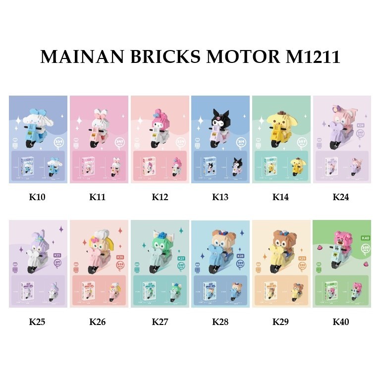 Jual Grosir - M6350 Mainan Mini Bricks Seri Scooter Motor / Building ...