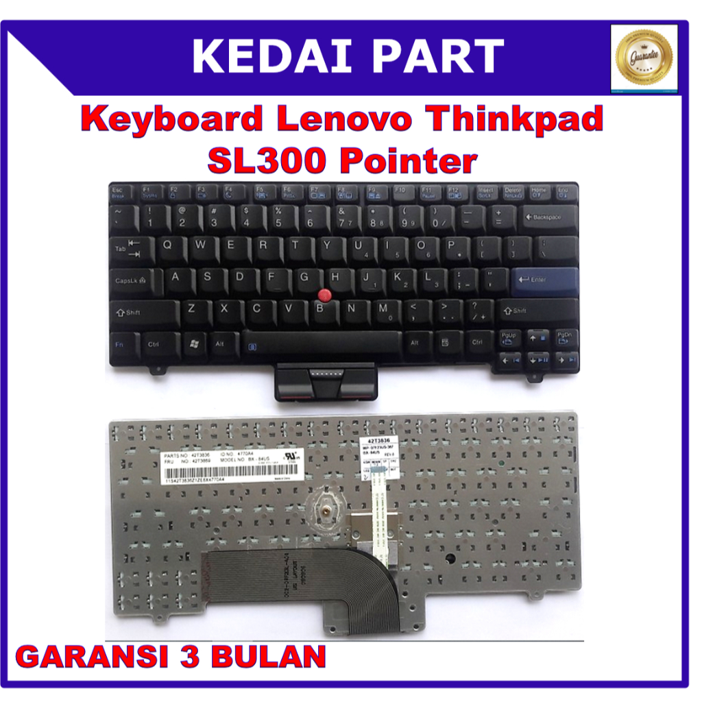 Jual Keyboard Lenovo ThinkPad SL300 SL400 SL500 SL400C SL500C Pointer ...