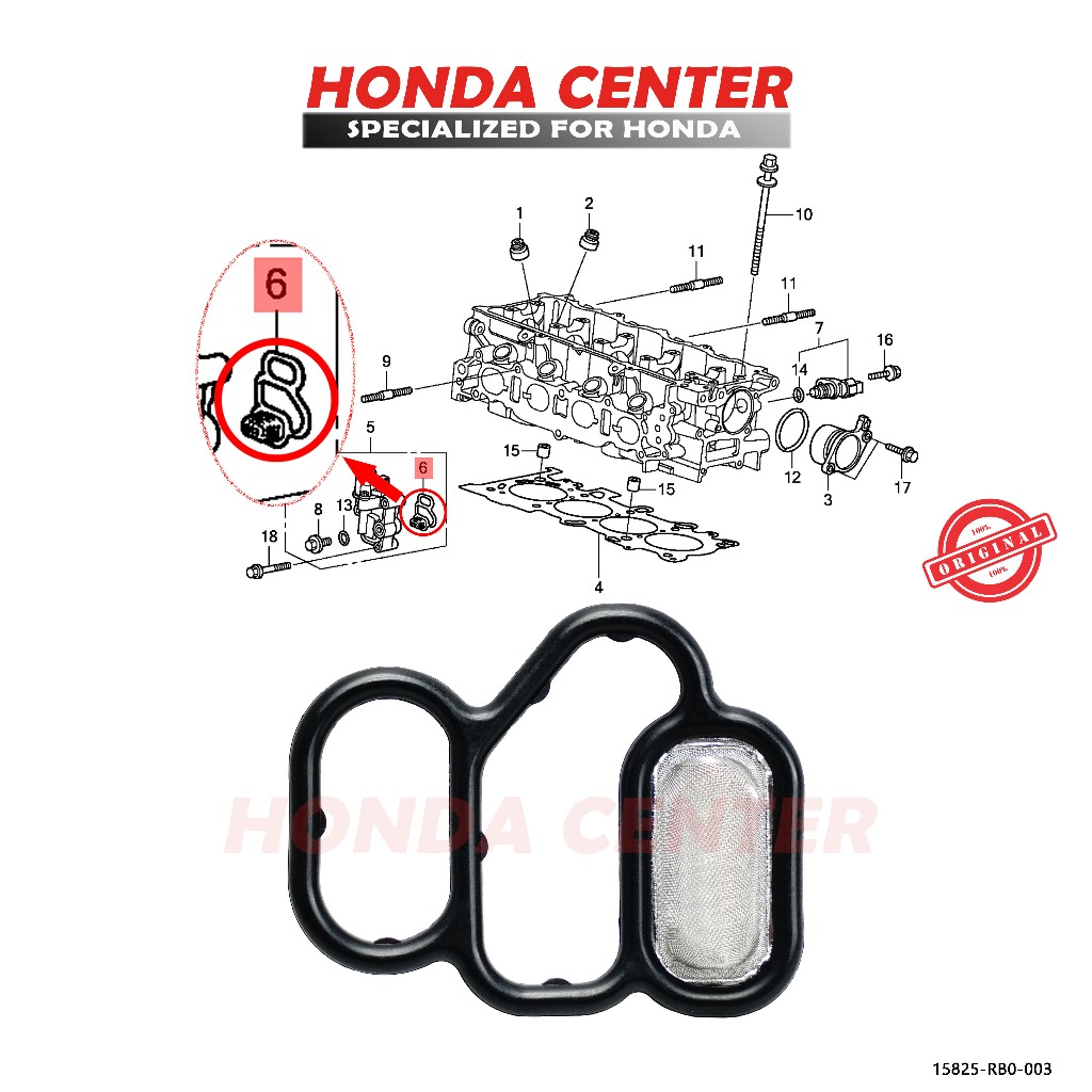 Jual Seal Oring Vtec Jazz S Rs Freed Seal Vtec New City Gm2 Gm6 Seal ...