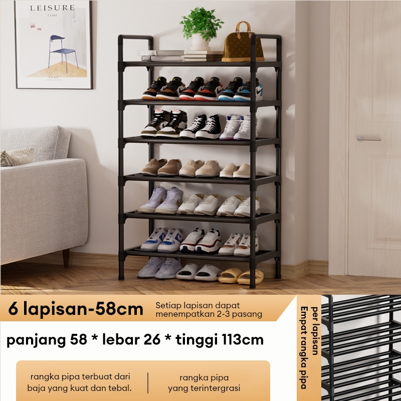 Jual Rak Sepatu 7 Susun Minimalis Rak Sepatu Luar Portable Tempat ...