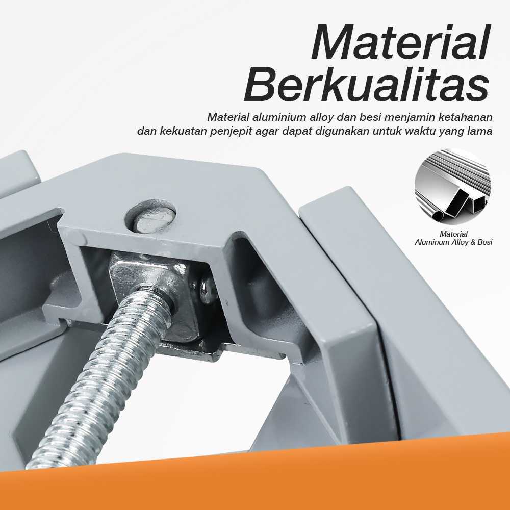 Jual Corner Clamp Penjepit Frame Kaca Kayu Angle 90 Derajat 68mm SACC ...