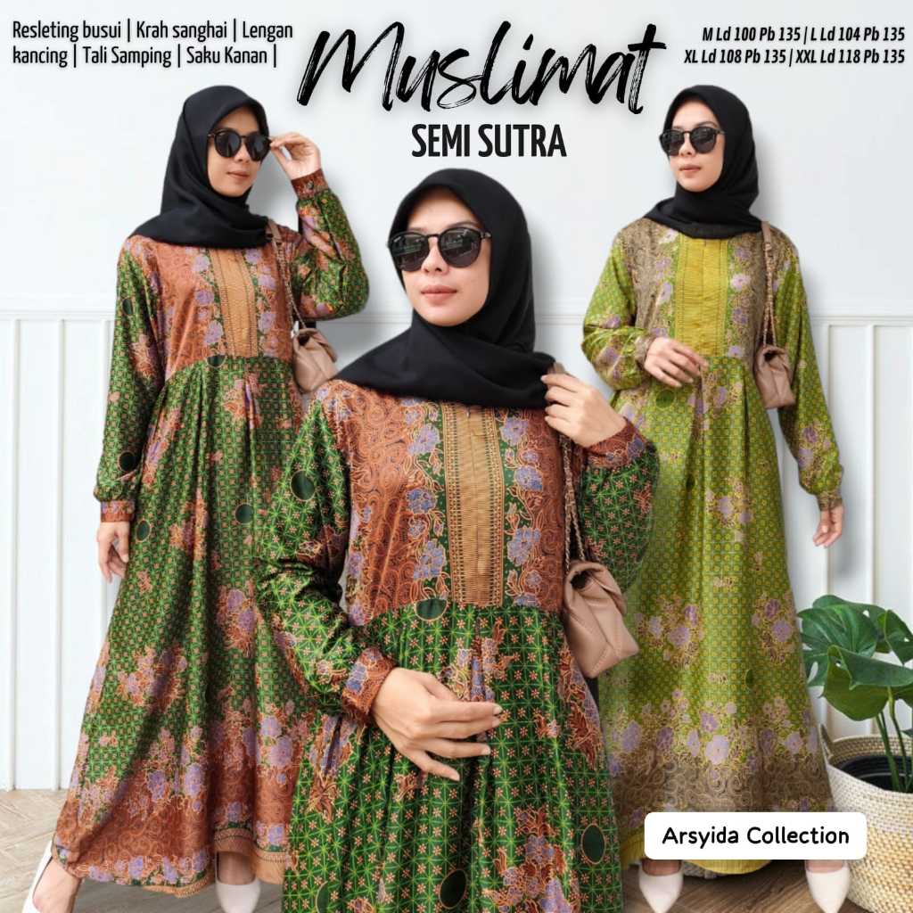 Jual GAMIS BATIK MUSLIMAT NU SERAGAM BATIK NU / BAJU PENGANJIAN GAMIS ...