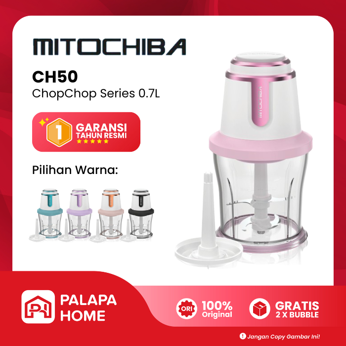 Jual Mitochiba Chopper CH 50 Kecil 0.7L | Mini Coper Mito CH50 Warna Warni | Blender Bumbu ...