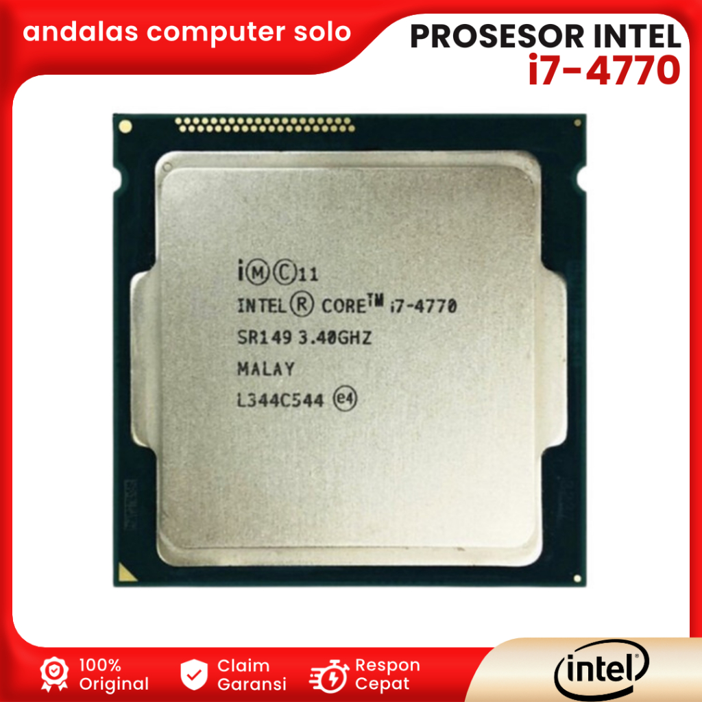 Jual Prosesor Intel Core i7-4770 Prosesor Quad-Core dengan Turbo Boost ...