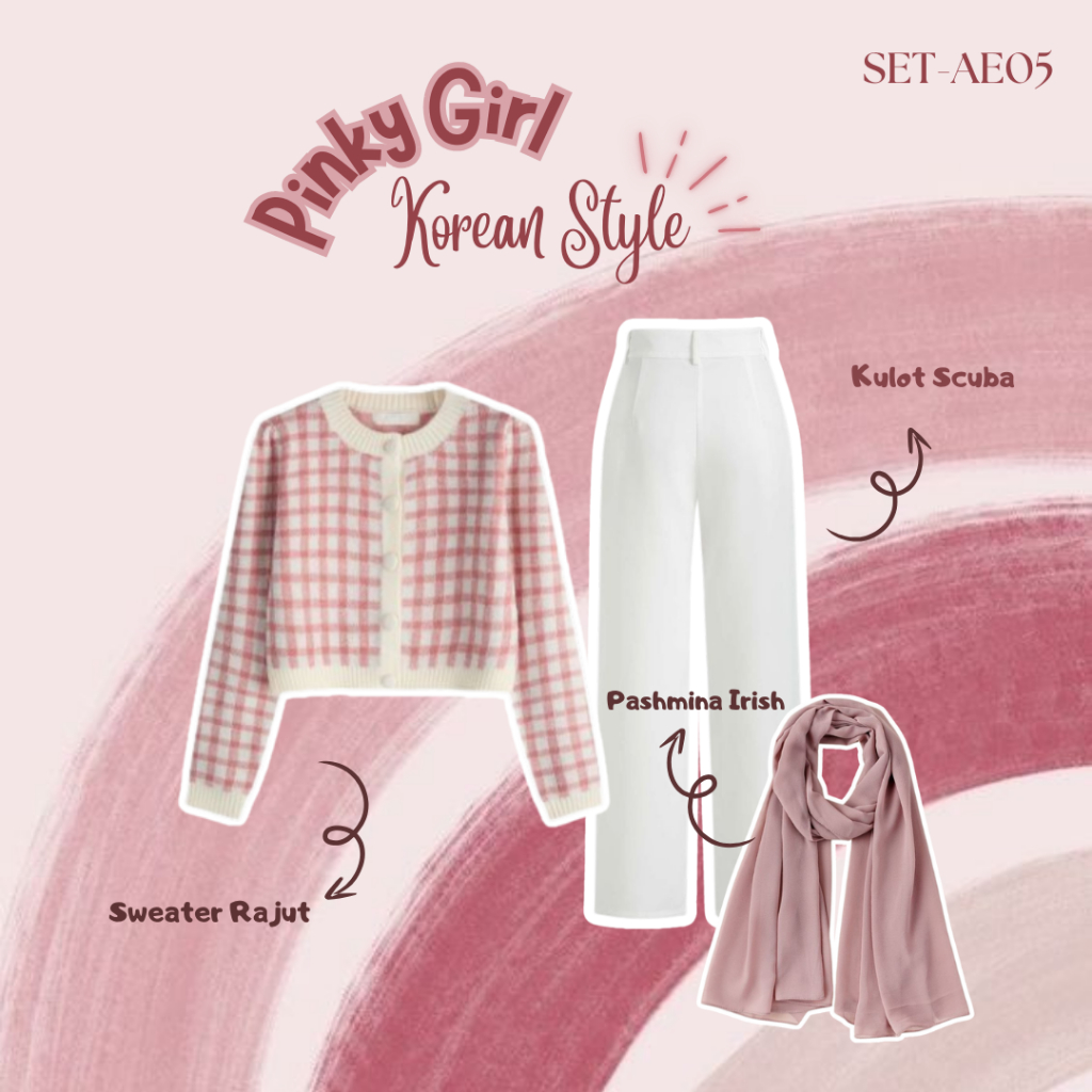 Jual 3 IN 1 One Set Korean Style Outfit Remaja Perempuan Satu Set ...