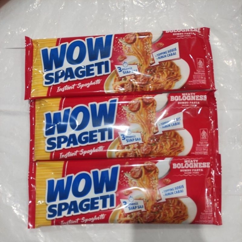 Jual Wow Spageti 84g x 4 ( Creamy Carbonara/Meaty Bolognese) | Shopee Indonesia