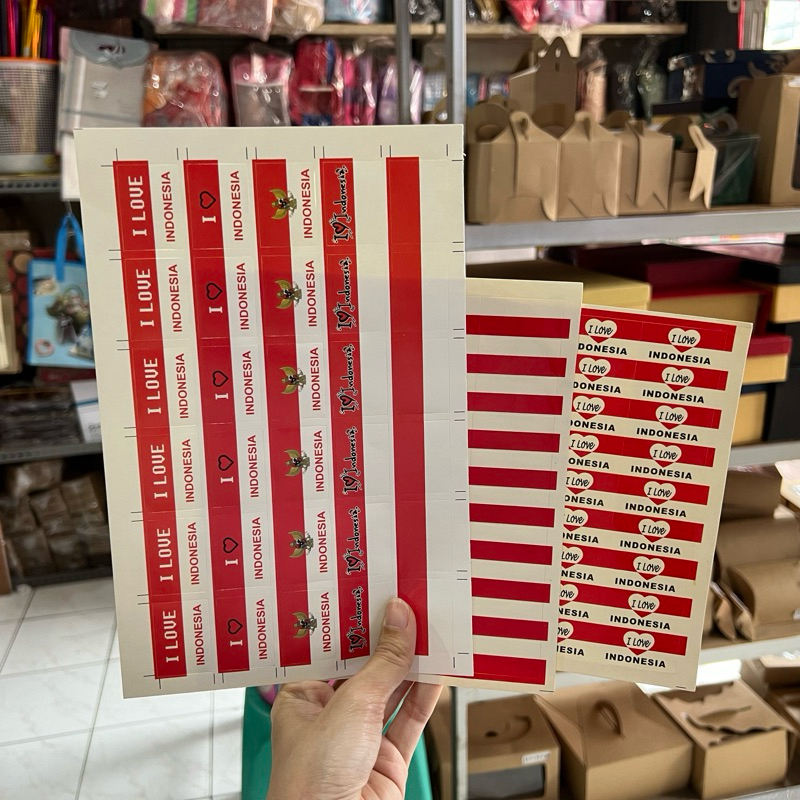 Jual Sticker Pipi / Sticker Merah Putih / Sticker Bendera / Sticker HUT ...