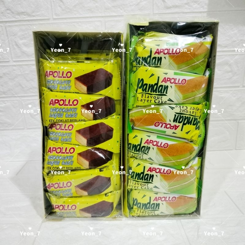 Jual Apollo Layer Cake Chocolate Pandan Kek Coklat Berlapis | Shopee ...