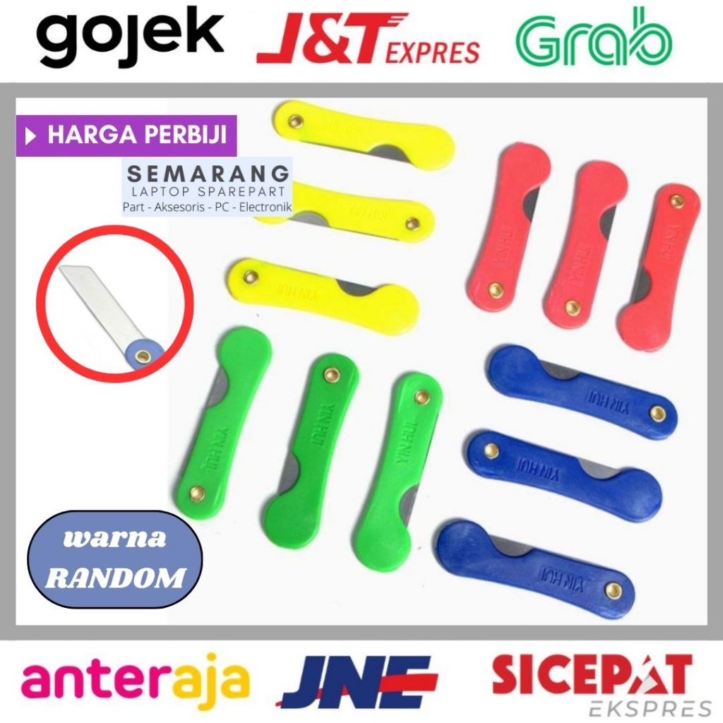 Jual CUTTER LIPAT Pemes Silet Pisau Kecil Tajam Murah Kater Mini Warna ...