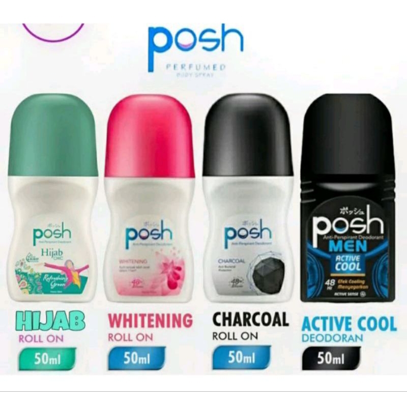 Jual POSH Roll on whitening botol 50ml | Shopee Indonesia