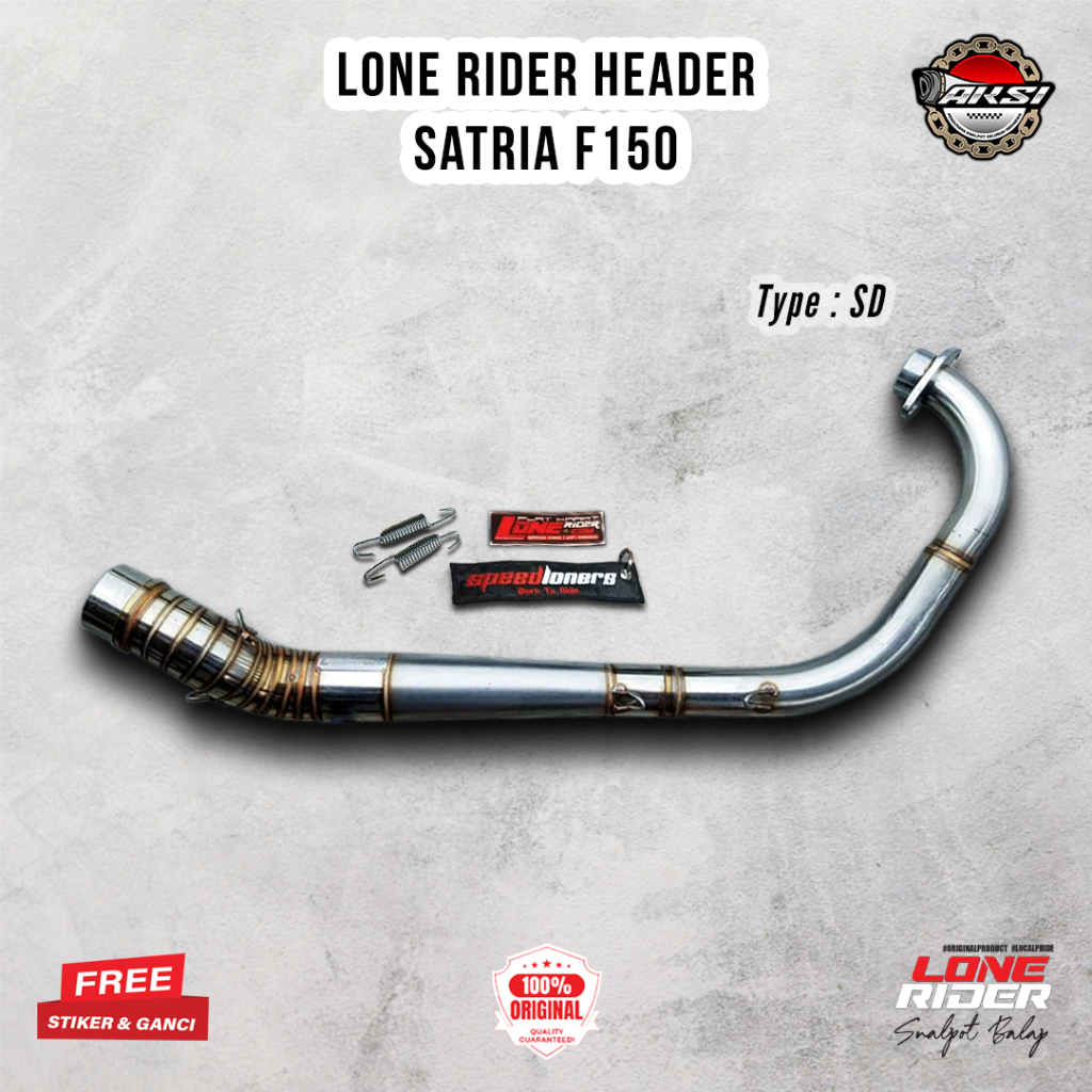 Jual ORIGINAL LONE RIDER Header Pipa Spesial Drag Satria FU - Knalpot Racing Lone Rider | Shopee ...