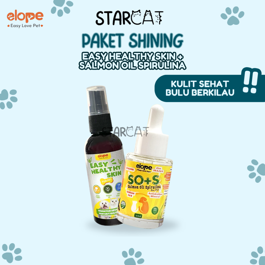 Jual SC ELOPE Paket Shining Easy Healthy Skin Salmon Oil Obat Spray ...