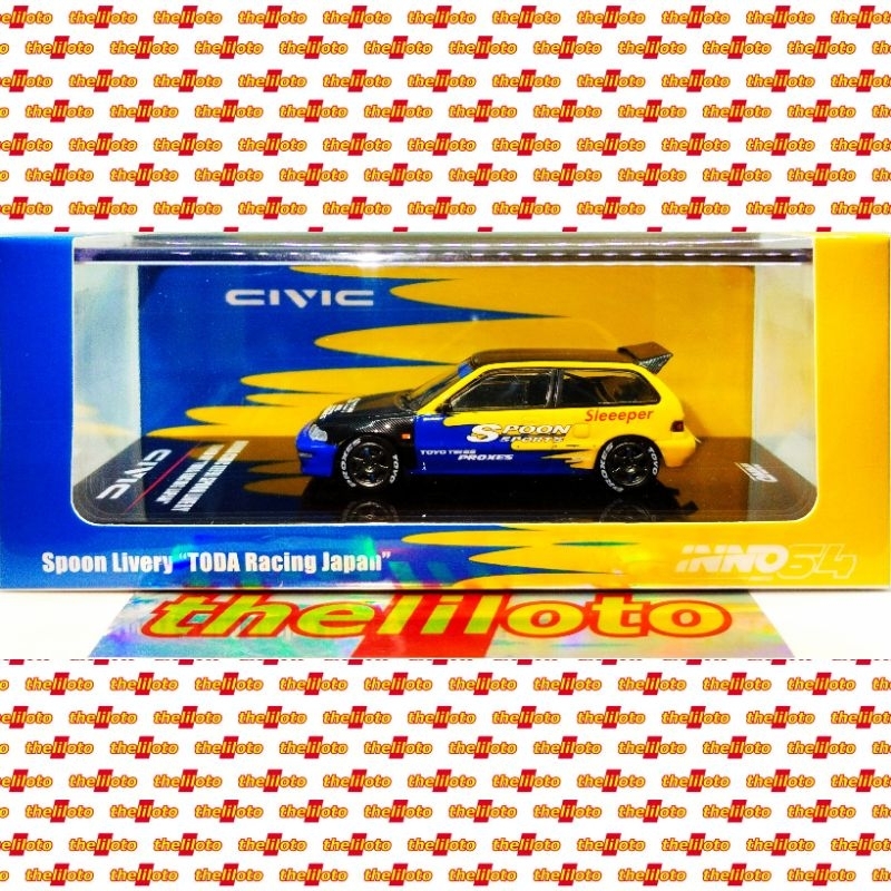 Jual INNO64 HONDA CIVIC EF9 SPOON LIVERY TUNED BY TODA RACING JAPAN ...