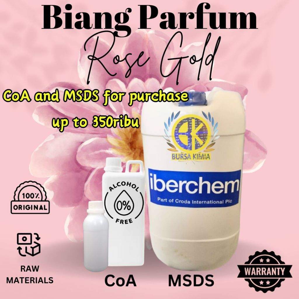 Jual Biang Parfum Rose Gold Iberchem 100gr Aroma Rose Gold Menyegarkan ...