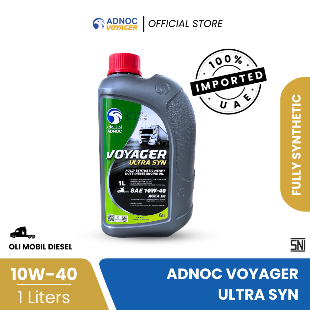 Jual Oli Mobil Diesel ADNOC Voyager Ultrasyn 10W40 LOW SAPS Fully ...
