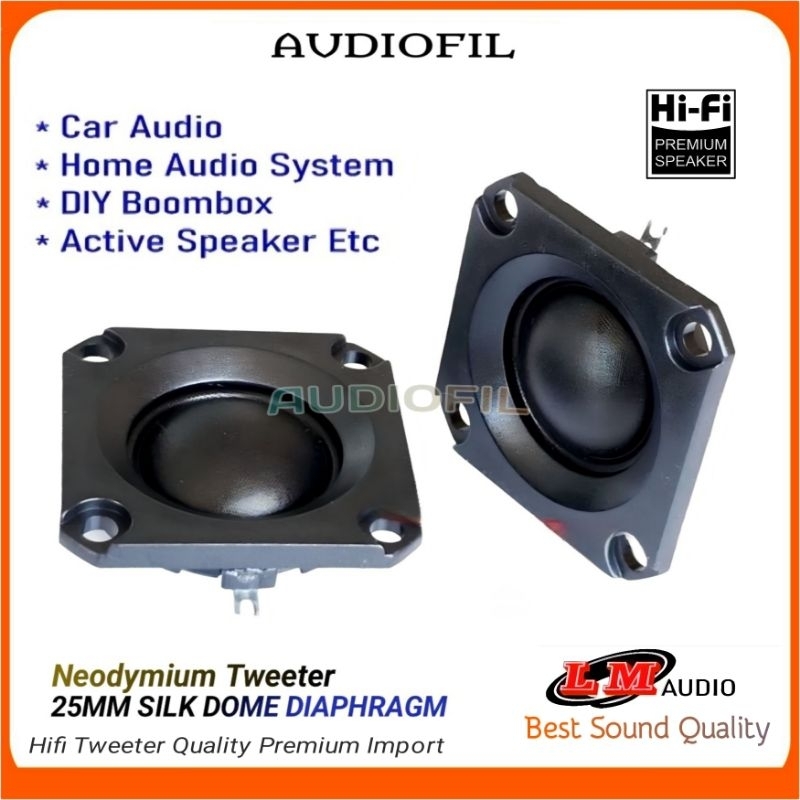Jual Tweeter Silk Dome 1.5 Inch 4 ohm Neodymium Tweeter | Shopee Indonesia
