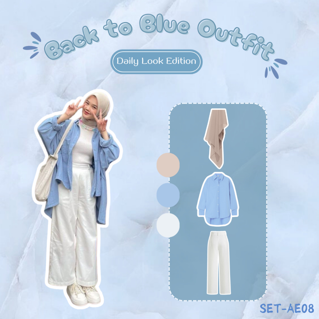 Jual 3 IN 1 ONE SET Outfit Casual Look Remaja Kekinian Terbaru Outfit ...