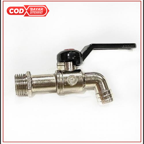 Jual Kran Bola Besi / Kran Besi / Kran Tembok GG Hitam | Shopee Indonesia