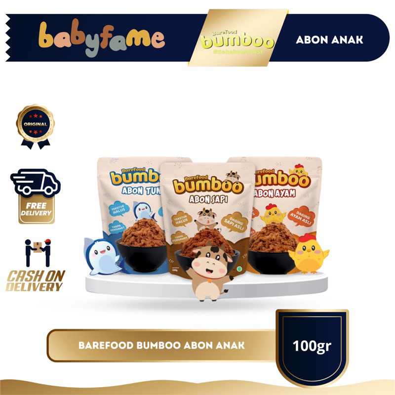 Jual BAREFOOD BUMBOO ABON ASLI | 100GR | ABON AYAM SAPI & TUNA | Shopee ...