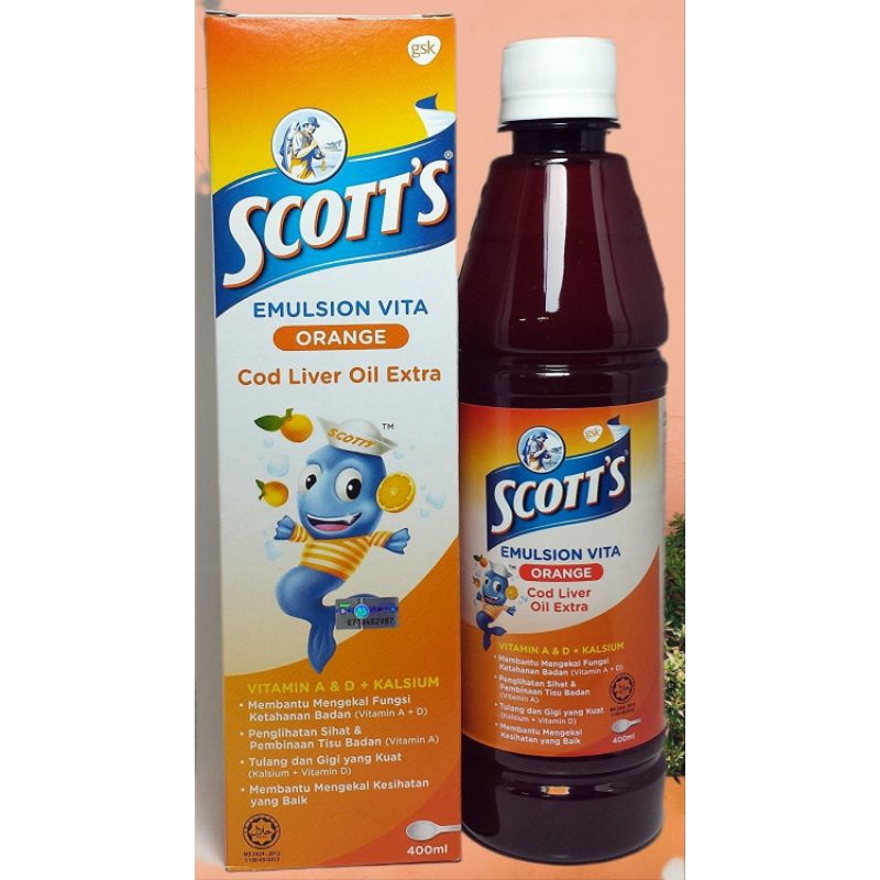 Jual Scotts Emulsion, Rasa Jeruk & Original, 200ml | Shopee Indonesia