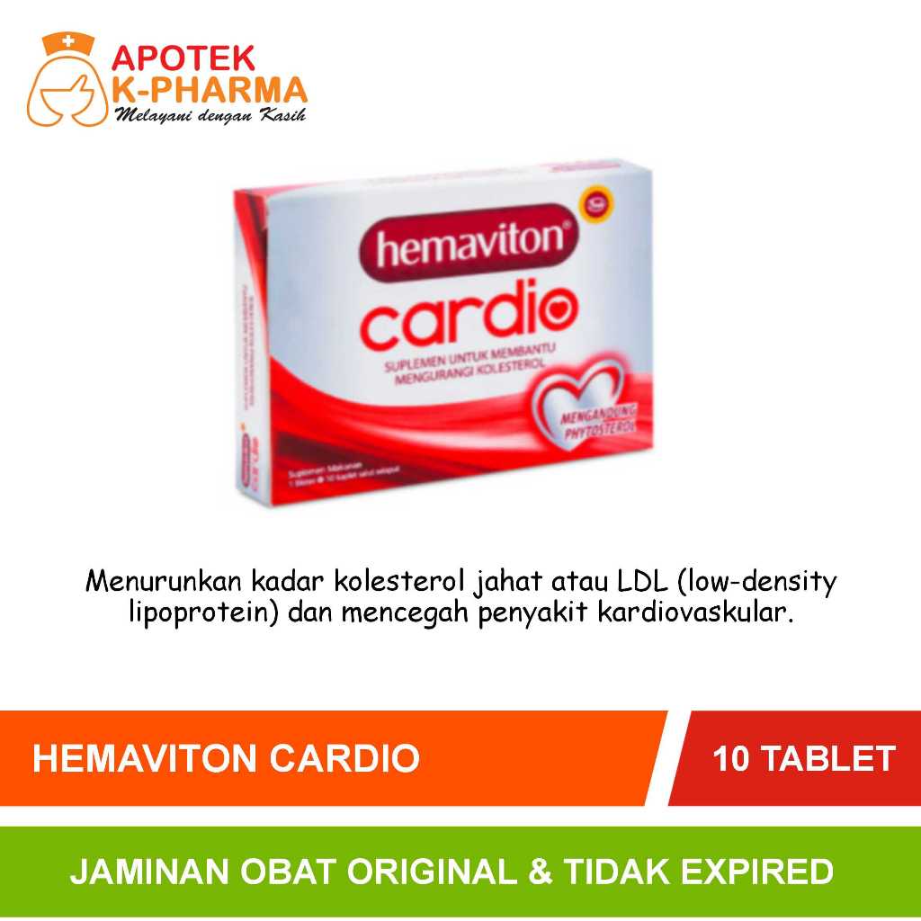 Jual Hemaviton Cardio Isi 10 Tablet Obat Original | Shopee Indonesia