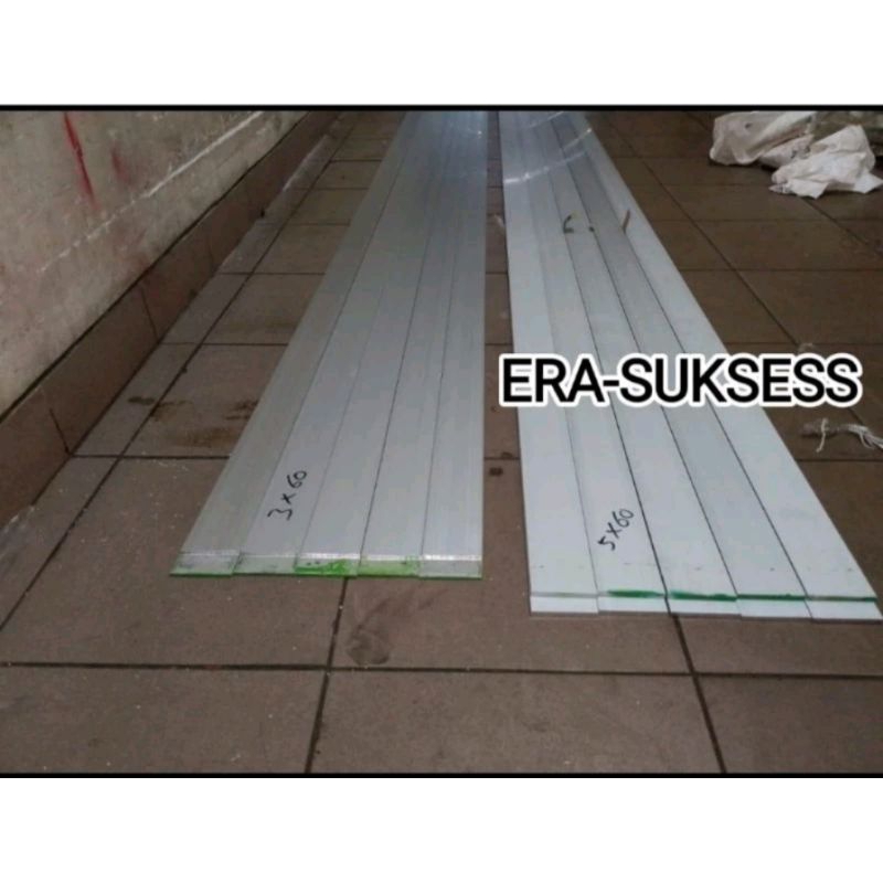 Jual plat aluminium strip asli 3mm x 80mm x 1 meter | Shopee Indonesia