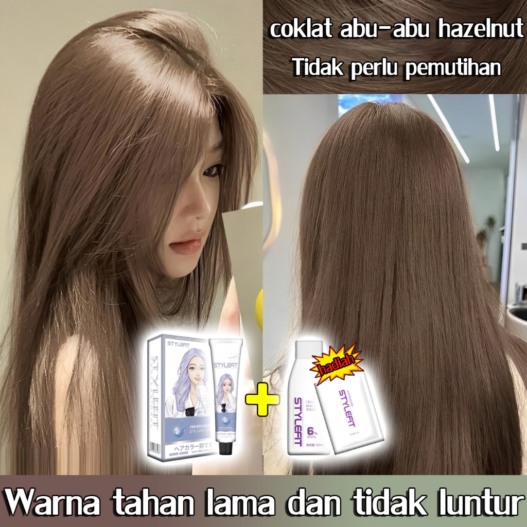 Jual 【Beli 100ml gratis 100ml】hair colour pewarna rambut Tidak perlu ...
