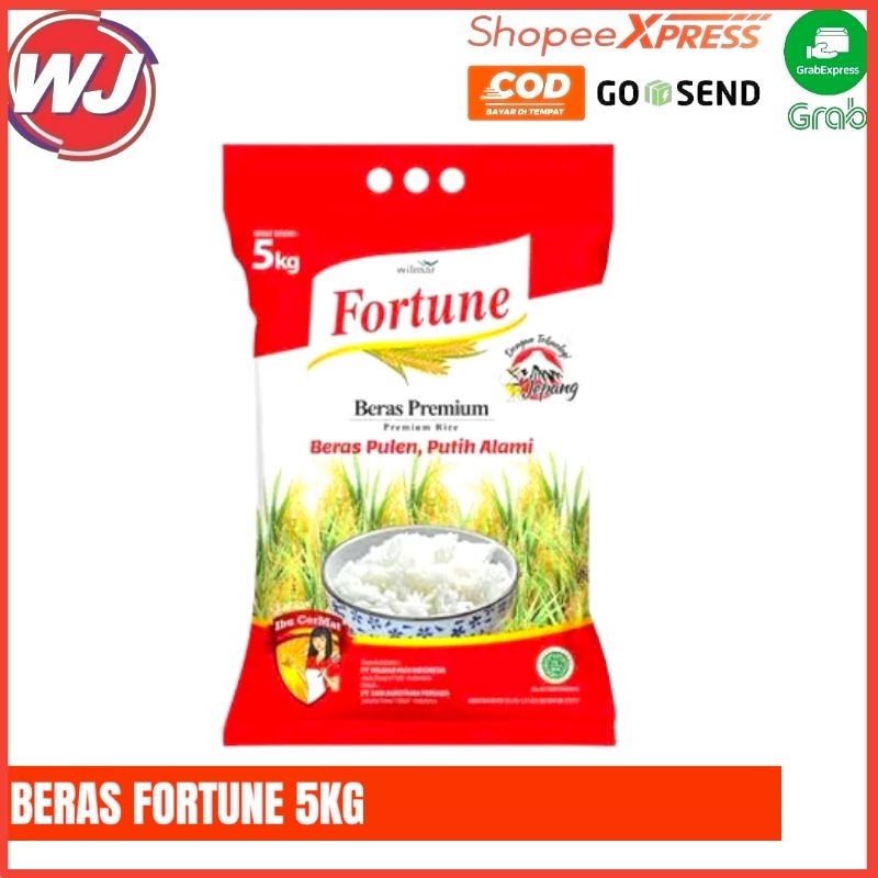 Jual BERAS FORTUNE PREMIUM 5KG | Shopee Indonesia