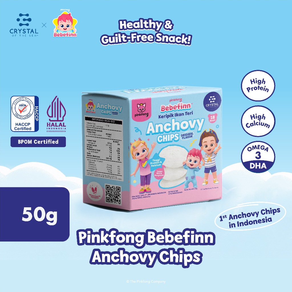 Jual Crystal of the Sea | Pinkfong Bebefinn Anchovy Chips Snack ...