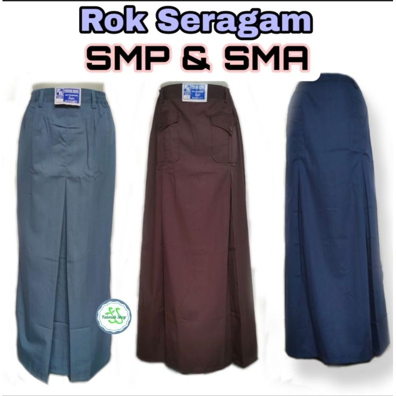 Jual ROK SPAN SERAGAM SEKOLAH SMP MA SMA MODEL WIRU/LIPIT pramuka putih ...