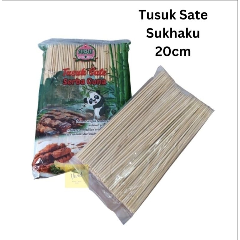 Jual Tusuk Sate Shukaku +- 500 gram / +- 100 gram Tusukan Sate Bambu ...
