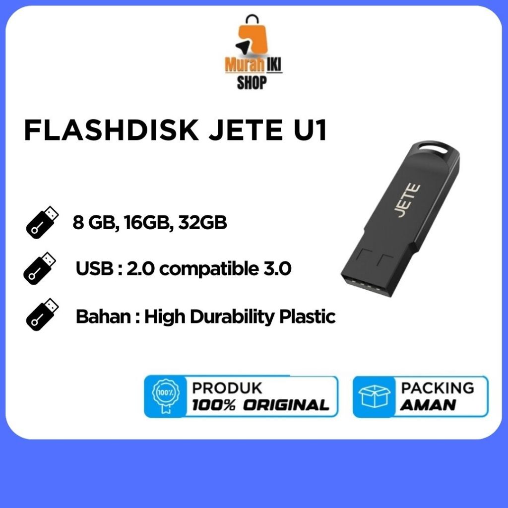 Jual FLASHDISK JETE U1 8 GB, 16GB, 32GB | Shopee Indonesia