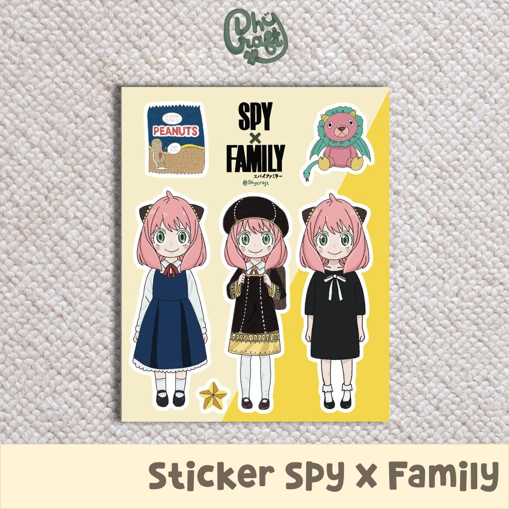 Jual Sticker Spy X Family / Anya Forger / Stiker Anime Spy X Family ...