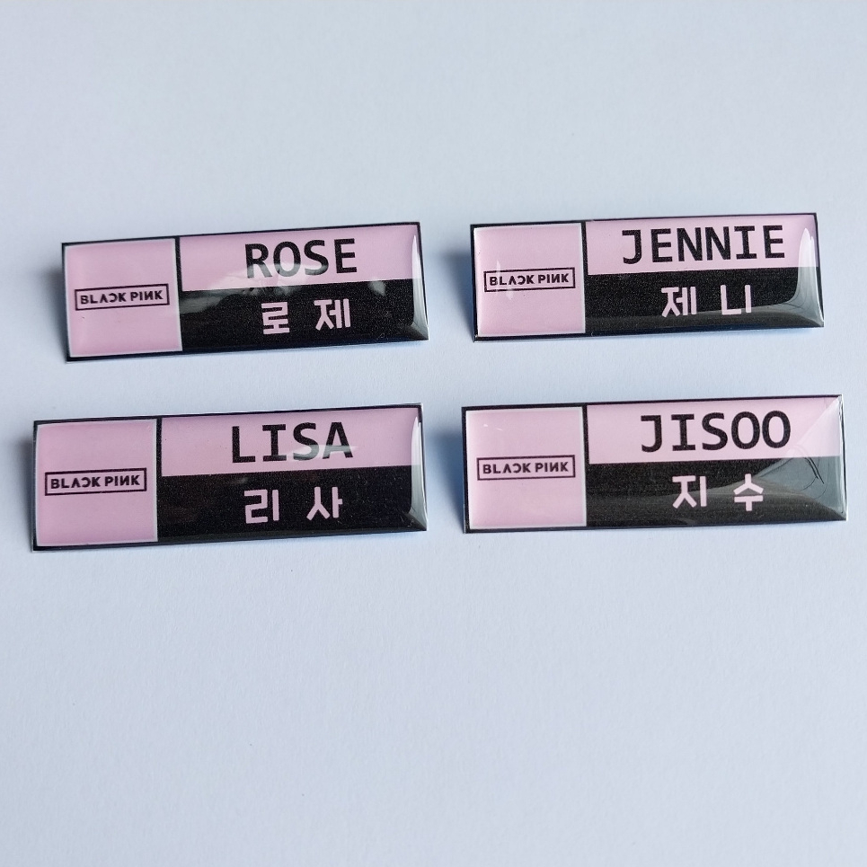 Jual NAME TAG BLACKPINK PIN BROS KPOP | Shopee Indonesia