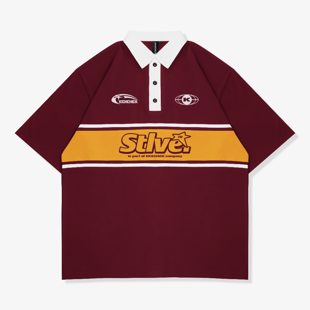 Jual Kickchick Polo Rugby Shirt Company Maroon & Navy | Baju berkerah ...