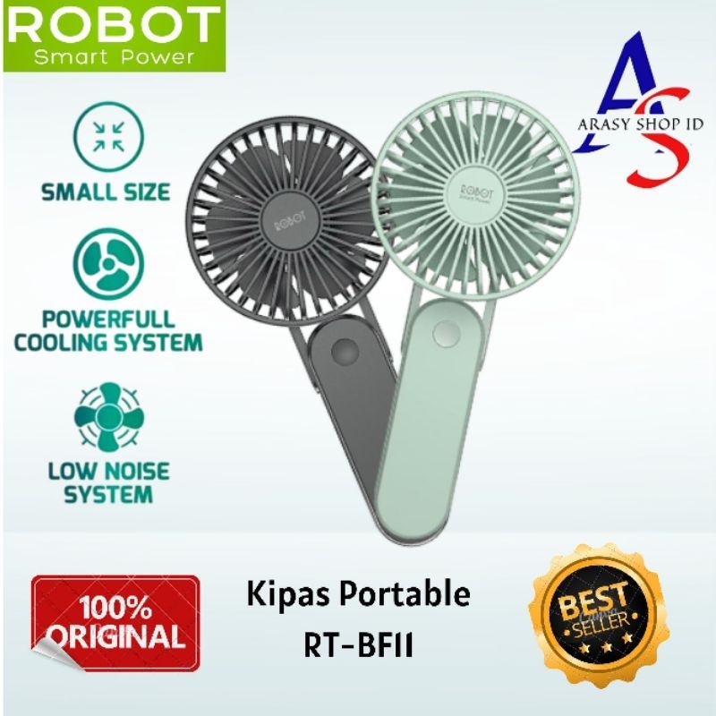 Jual Robot Kipas Portable RT-BF11 USB Mini Fan Powerbank 2000Mah ...