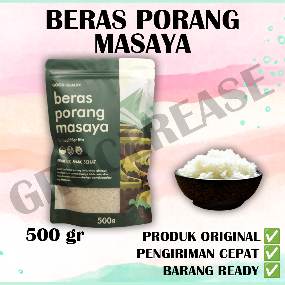 Jual Beras Porang Masaya 500g Rendah Kalori Praktis | Shopee Indonesia