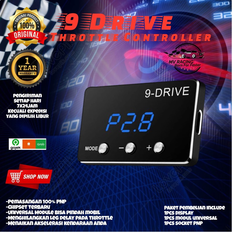 Jual 9 Drive Throttle Controller Universal Modul Toyota 9Drive Piggyback Remap Ecu | Shopee ...