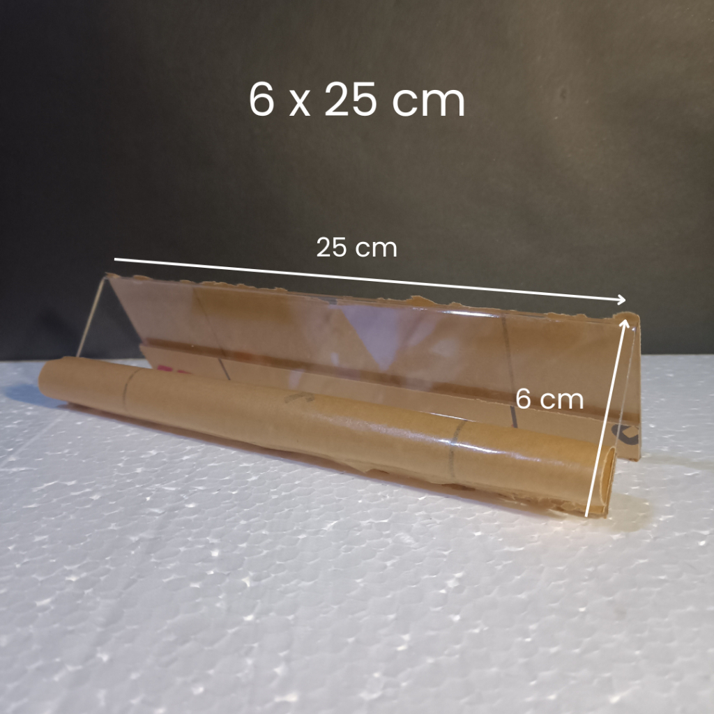 Jual Akrilik Papan Nama Segitiga Meja Desk 6 x 25 cm Dua Sisi Tebal 2mm ...