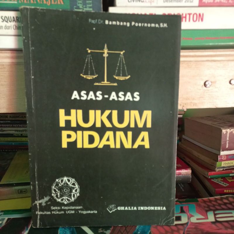 Jual BUKU ASAS ASAS HUKUM PIDANA BY BAMBANG (ORIGINAL) | Shopee Indonesia