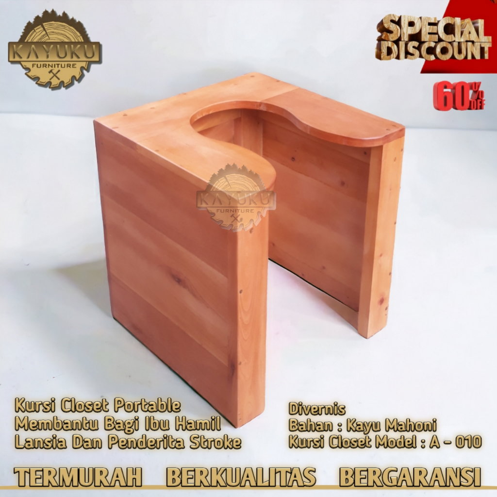 Jual TERMURAH Kursi Wc Model A-010 45x45x50 cm Full Papan Kursi toilet ...